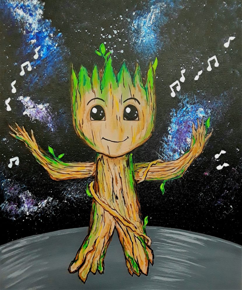 KIDS PAINT! “Baby Groot” – Flying Colors